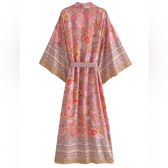 Rock Springs Clothing | Kimonos & Yukatas | New Boho Floral Maxi 0 ...